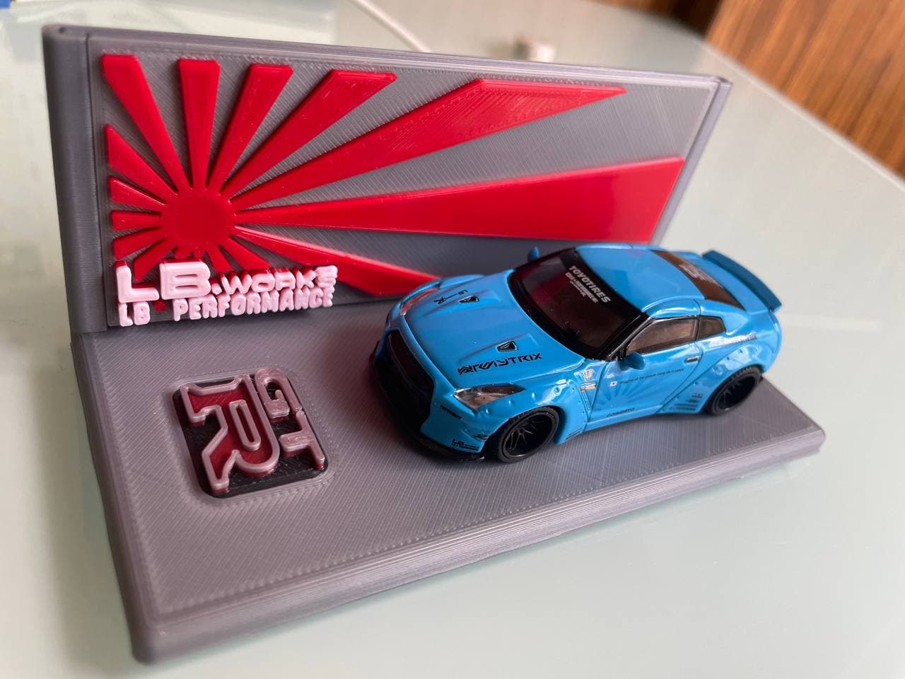 Mini GT LB Nissan GTR Display Base by GigaPenguin | Download free STL ...
