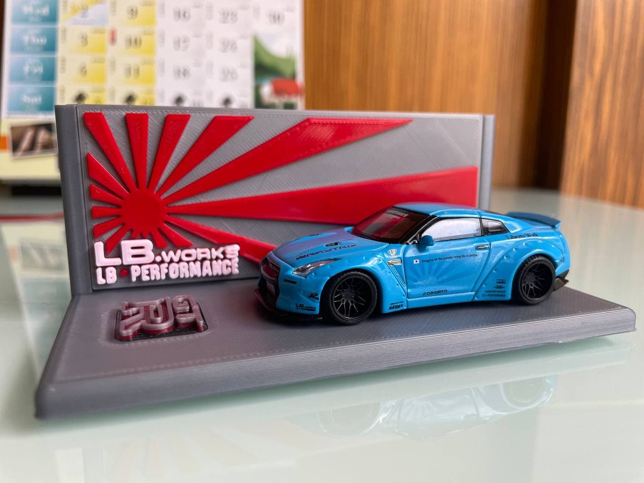 Mini GT LB Nissan GTR Display Base by GigaPenguin | Download free STL ...