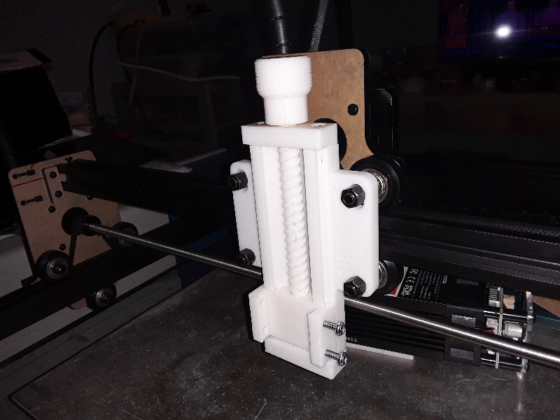 Improved Manual Z-mechanism for cheap laser engravers by dkj4linux ...