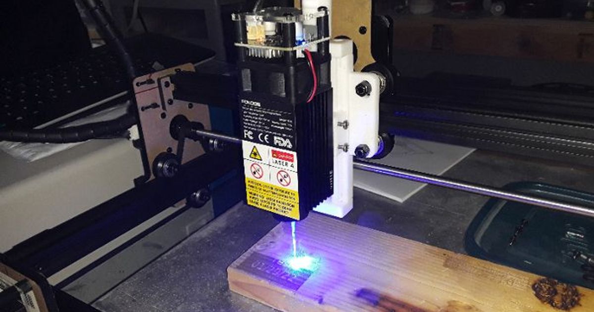 Snap-together Manual Z-axis for cheap laser engravers by dkj4linux ...