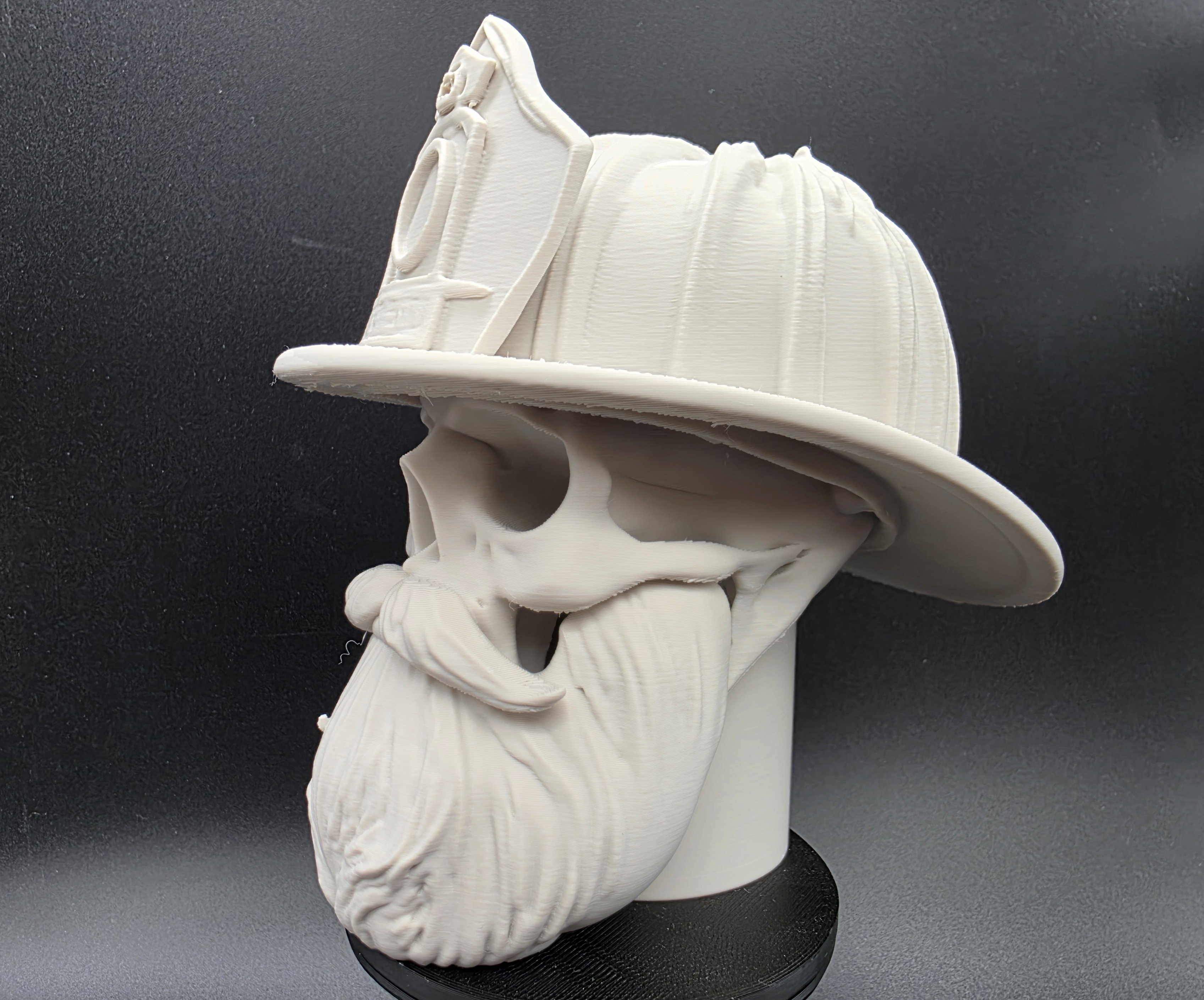 Bearded Fireman Skull (Standing Version) by The Overthinker | Download ...