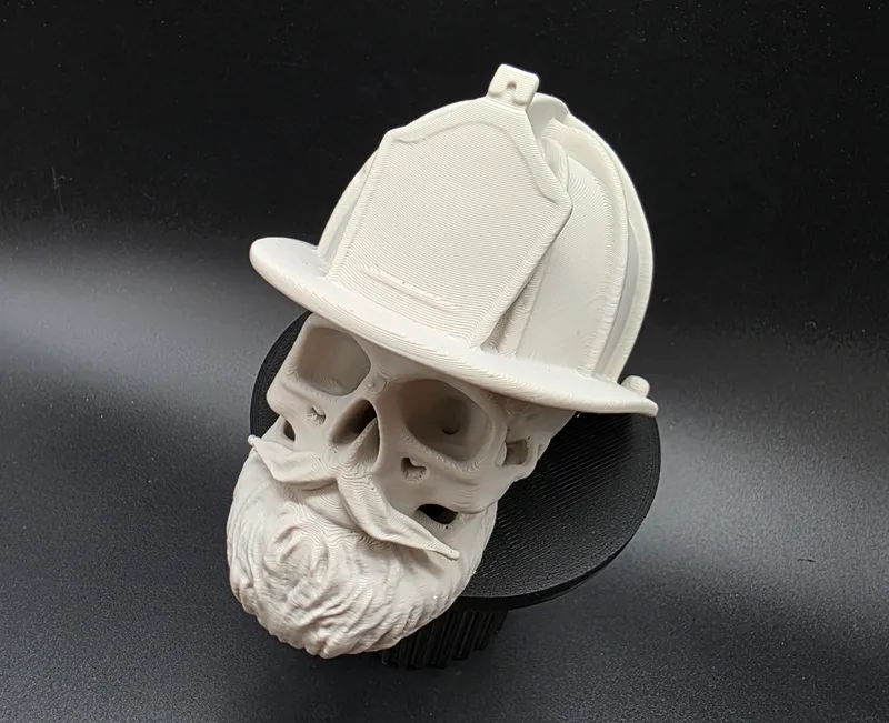 Bearded Fireman Skull (Lay Down Version) by The Overthinker | Download ...