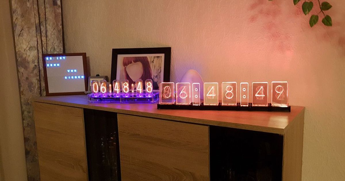 Lixie Clock with colons and ESP8266 (ESP-12E) by SnowHead | Download ...