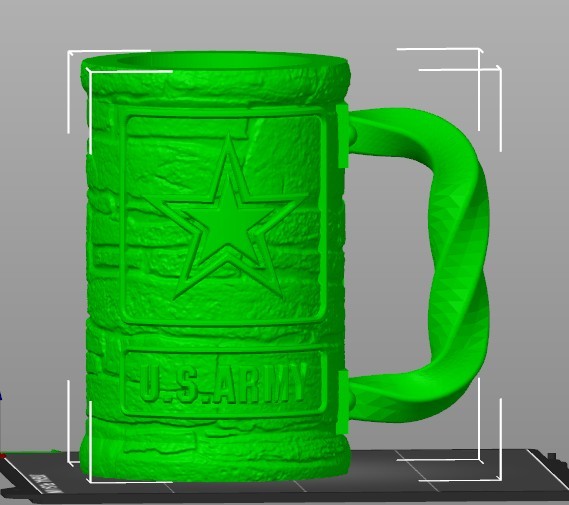 US Army stone beer can mug by bigj121 | Download free STL model ...