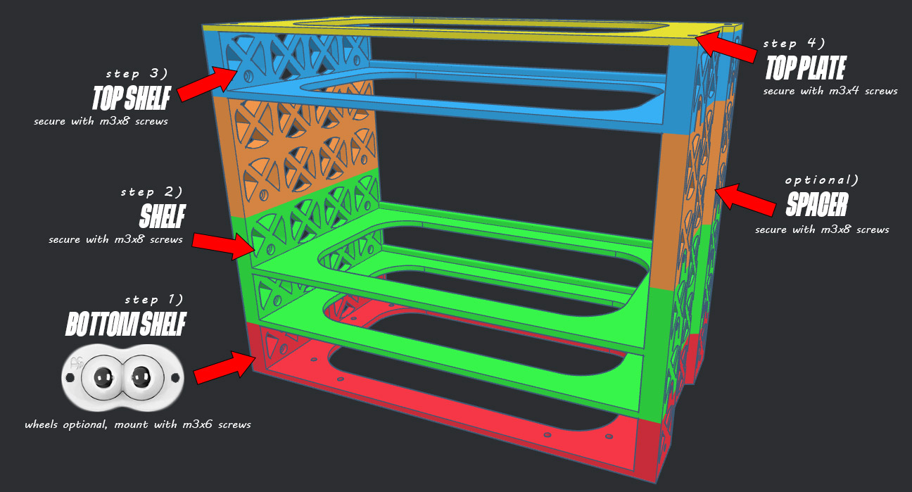 Narrow Stack - Modular Storage Shelf Drawer For Tight Spaces by Red Dot ...