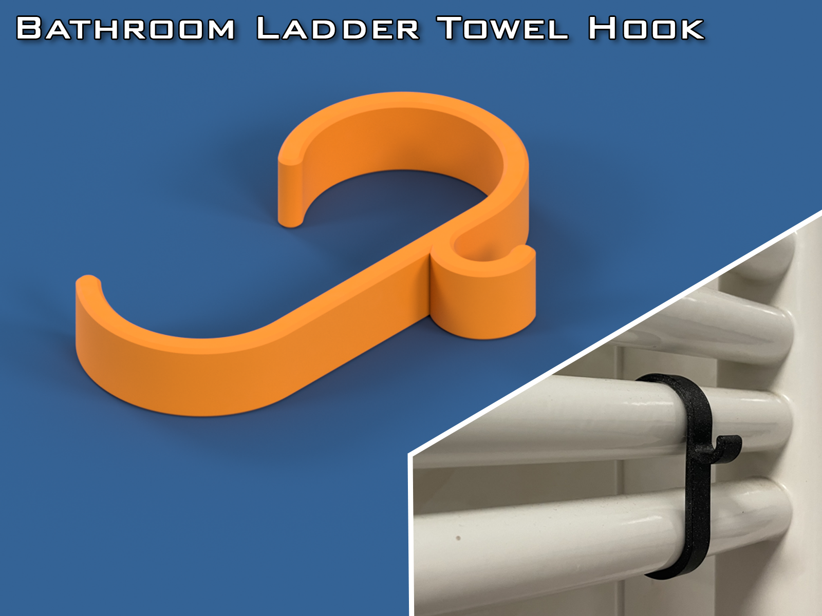 Bathroom Ladder Towel Hook by Filip Honzárek | Download free STL model ...
