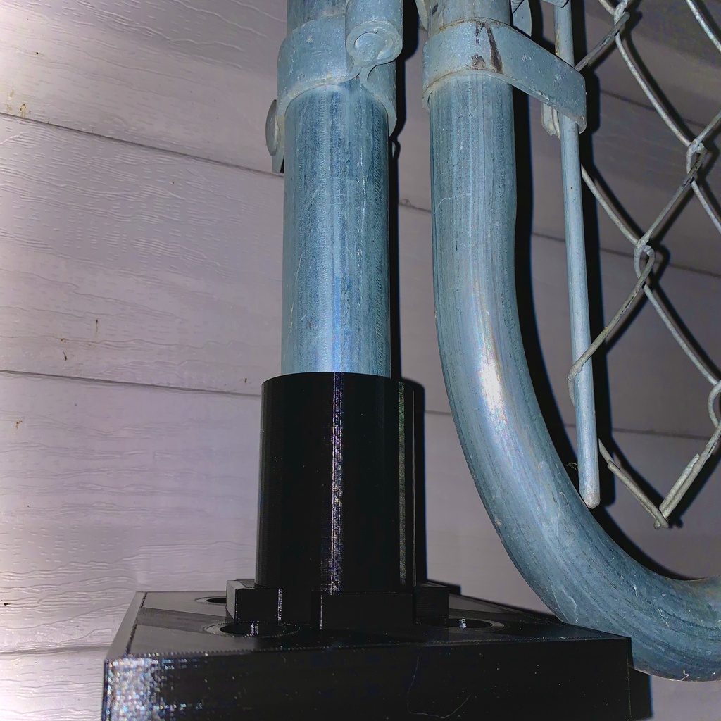2 Inch Chain Link Fence Base/Stand/Flange for Concrete Floor Bolt and ...