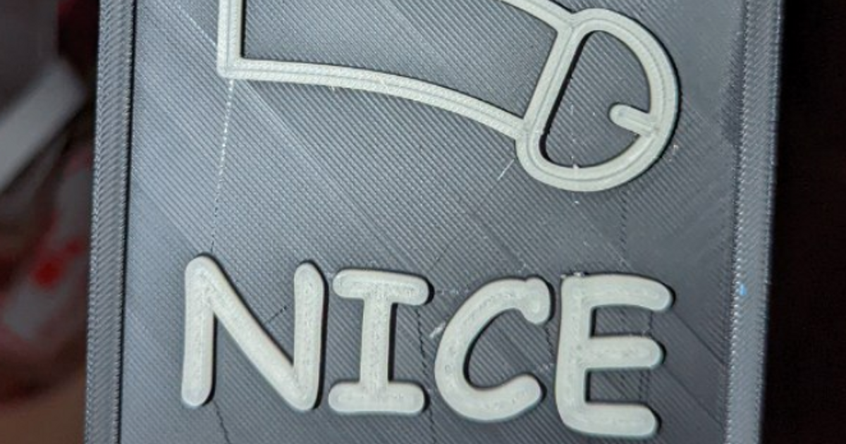 Multicolored Nice C*ock Sign by 1n9i9c7om | Download free STL model ...