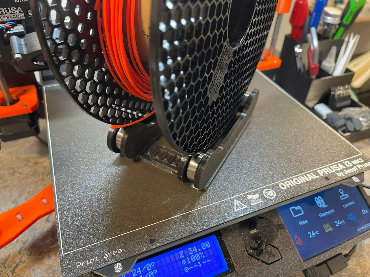 Adjustable filament roller. by scrappy79 | Download free STL model ...