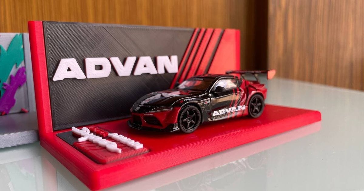 Mini GT Advan HKS Toyota GR Supra Display Base by GigaPenguin ...