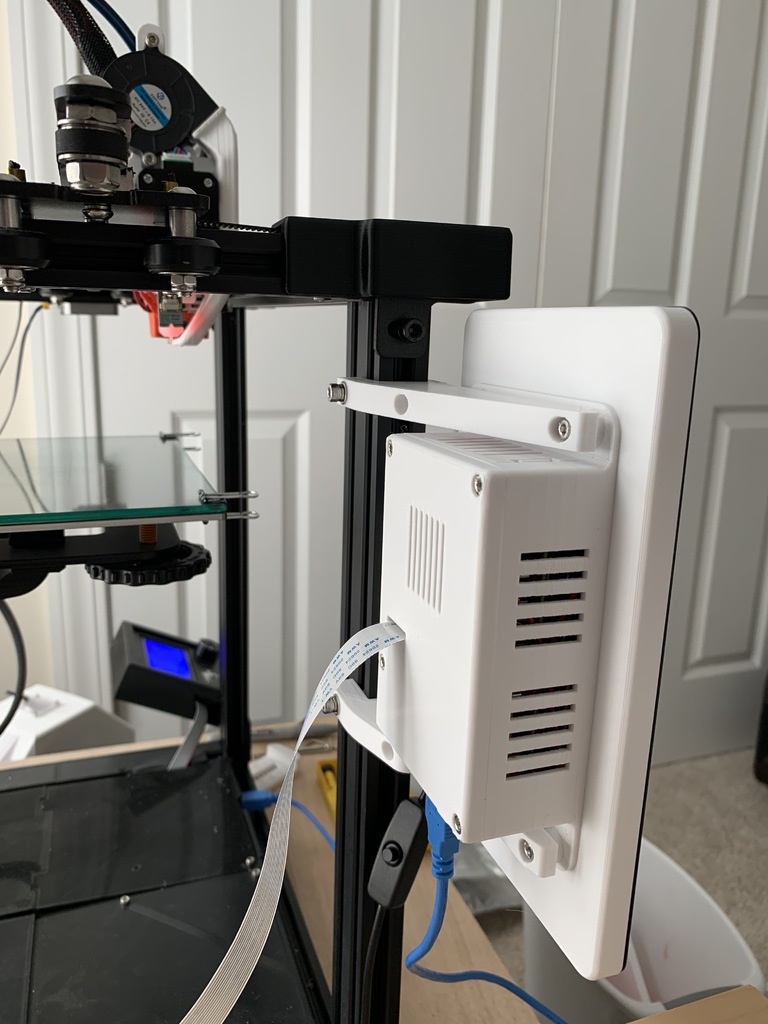 Raspberry Pi 7 Inch Touchscreen Case Lid RPi 4B with Camera Ribbon by ...