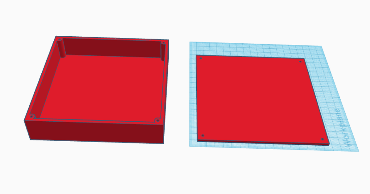 150MM x 150MM Blank project box by Mintlucky | Download free STL model ...
