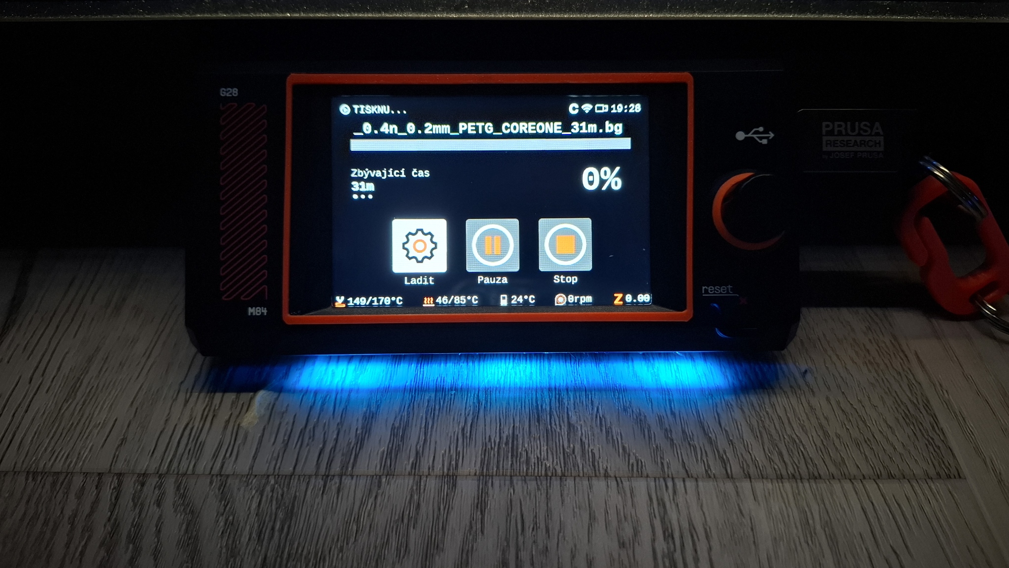 Core One Lowered Xlcd mound + LED STATUS by Očko | Download free STL ...