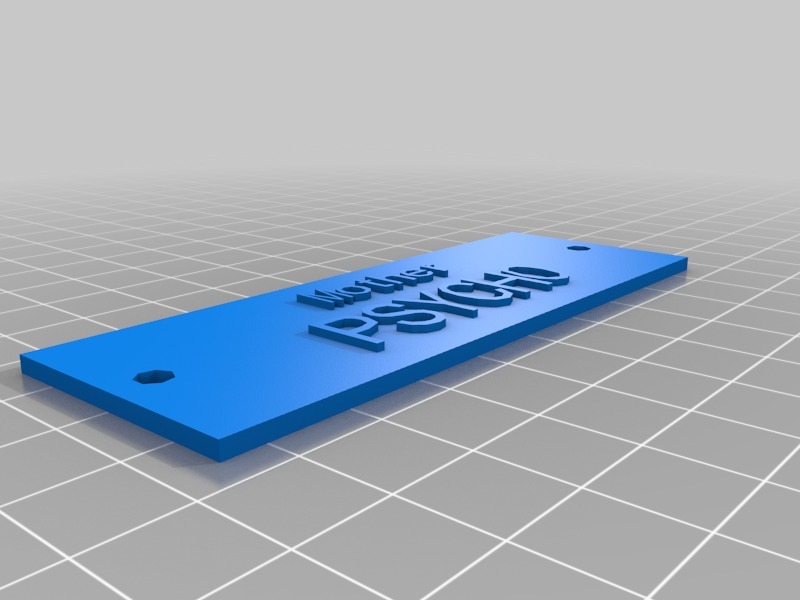 My Customized custom plaque nameplate customizer by sistervera ...