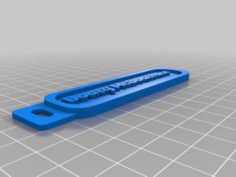 Customizable Luggage / Bag Tag by IAmDotorg | Download free STL model ...