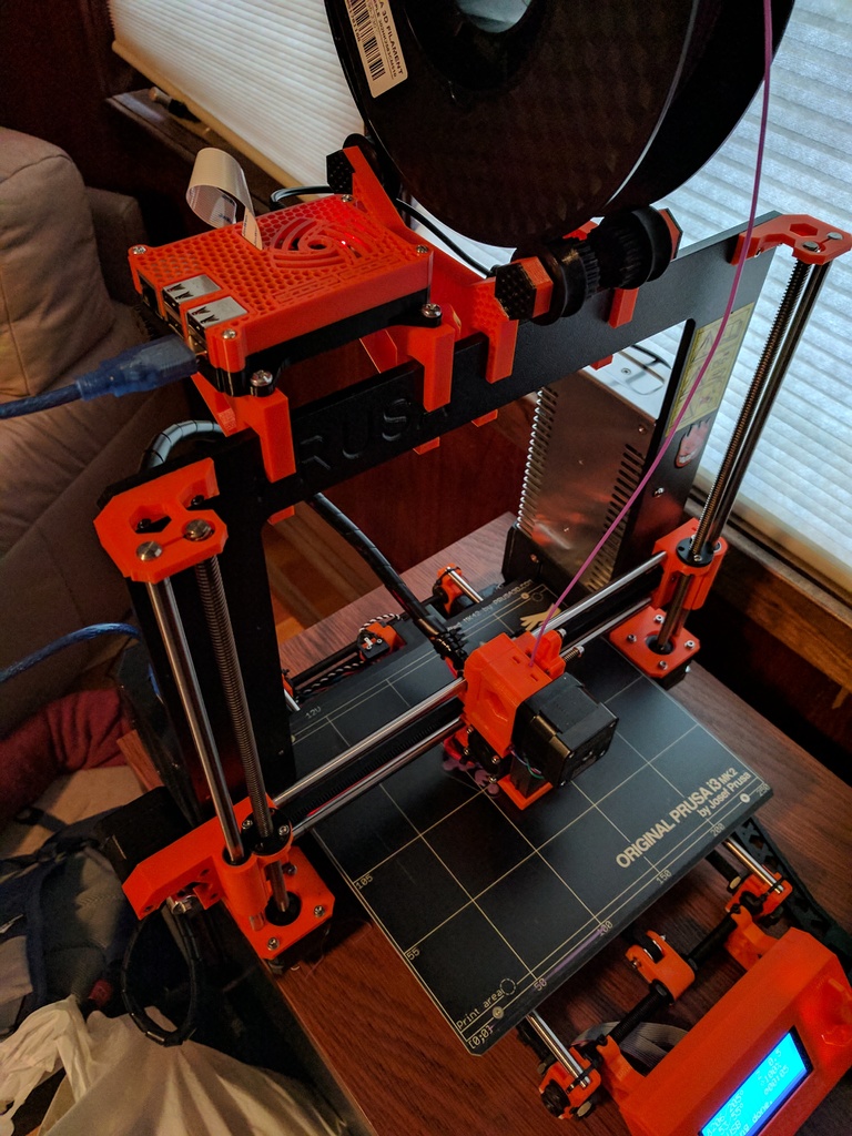 Raspberry Pi Mount for Prusa i3 Mk2 by IAmDotorg | Download free STL ...
