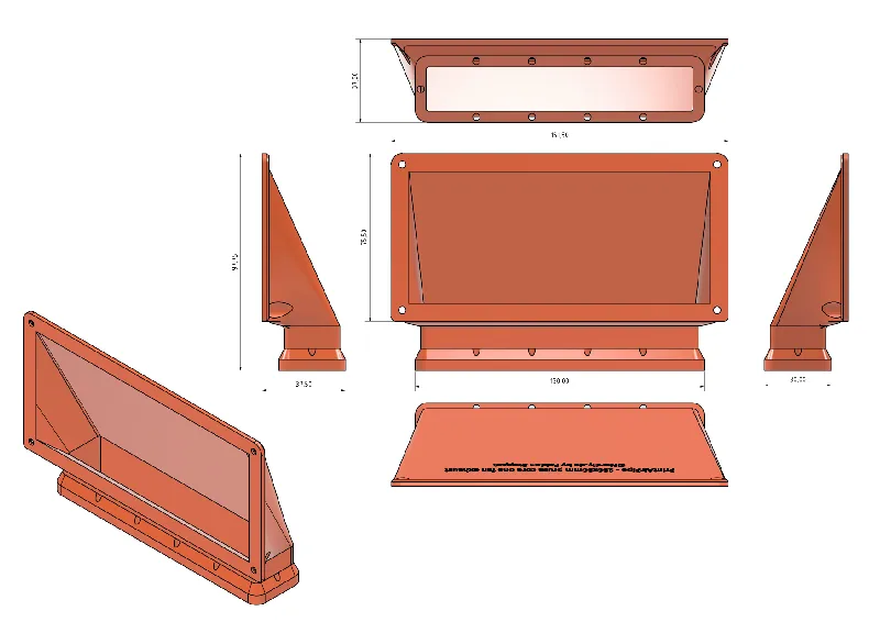 PrintAirPipe - 130x30mm Prusa CORE One fan exhaust connector by Nerdiy ...