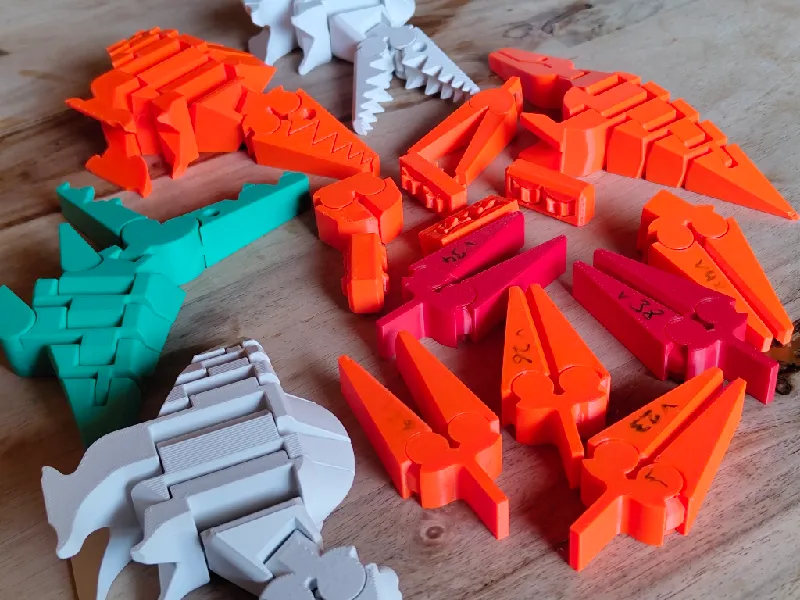 FlexiDinos Chompy the flexi Spinosaurus print in place articulated ...