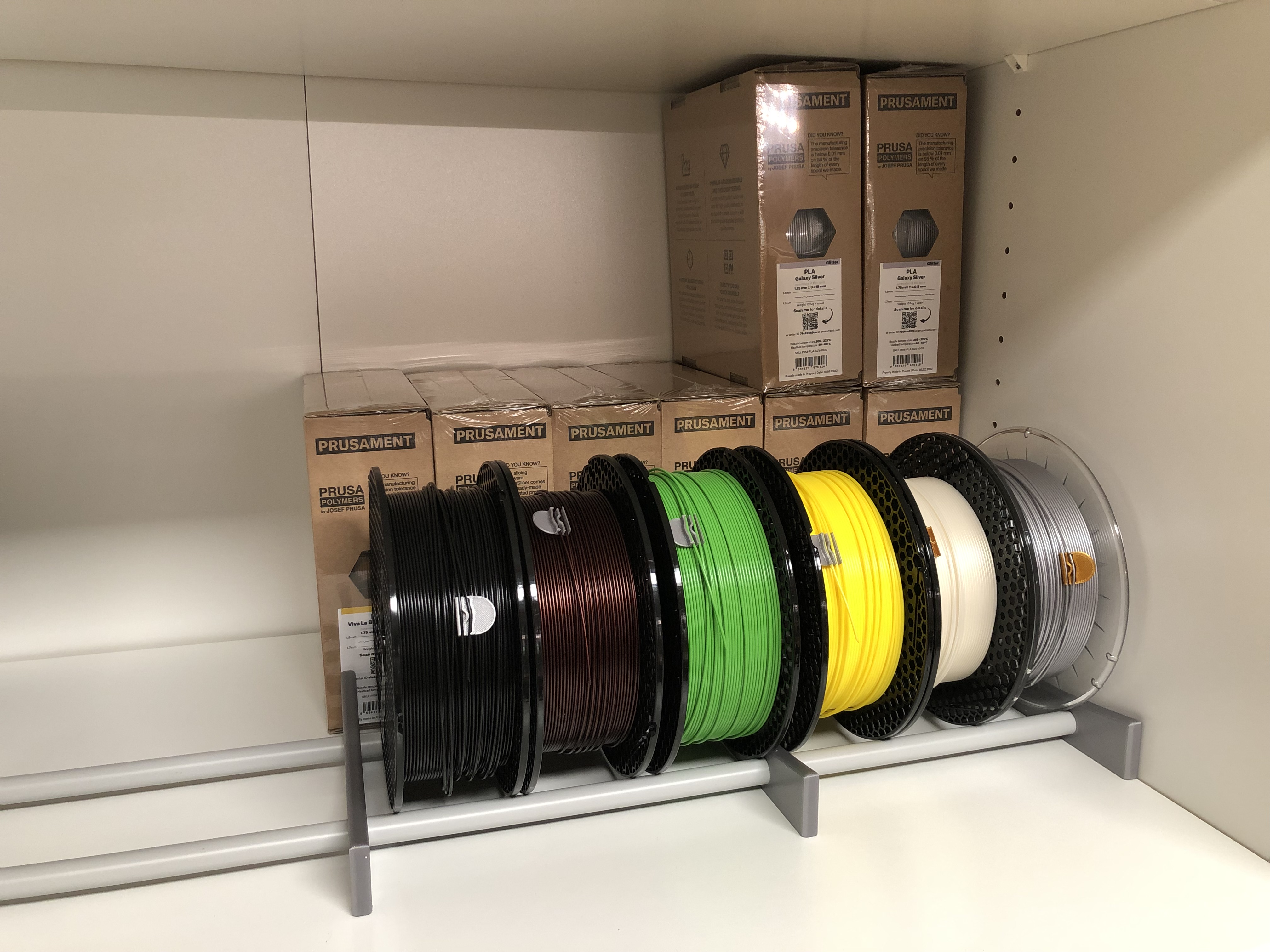 Prusament/Filament/Spool Shelf using 16mm PVC Pipe by HB9GXS | Download ...