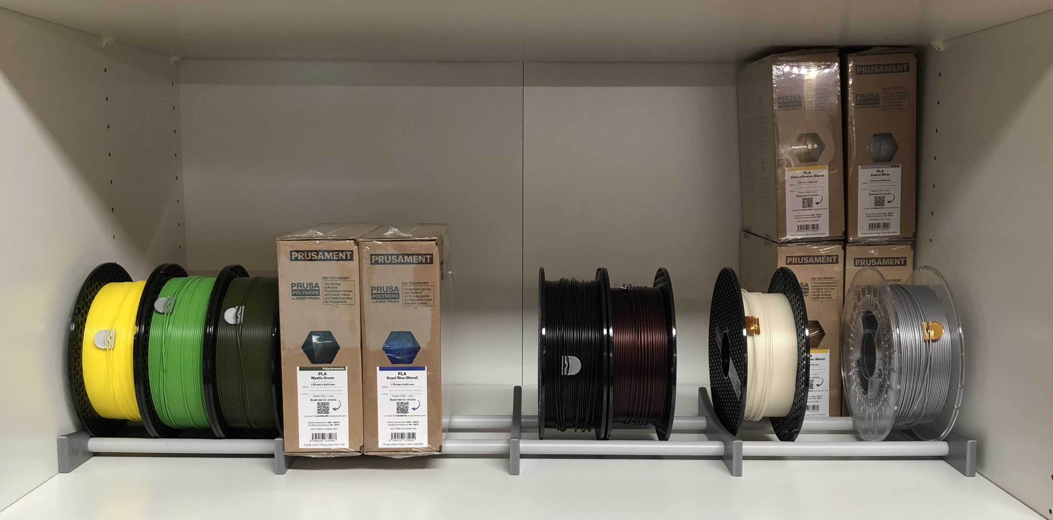Prusament/Filament/Spool Shelf using 16mm PVC Pipe by HB9GXS | Download ...