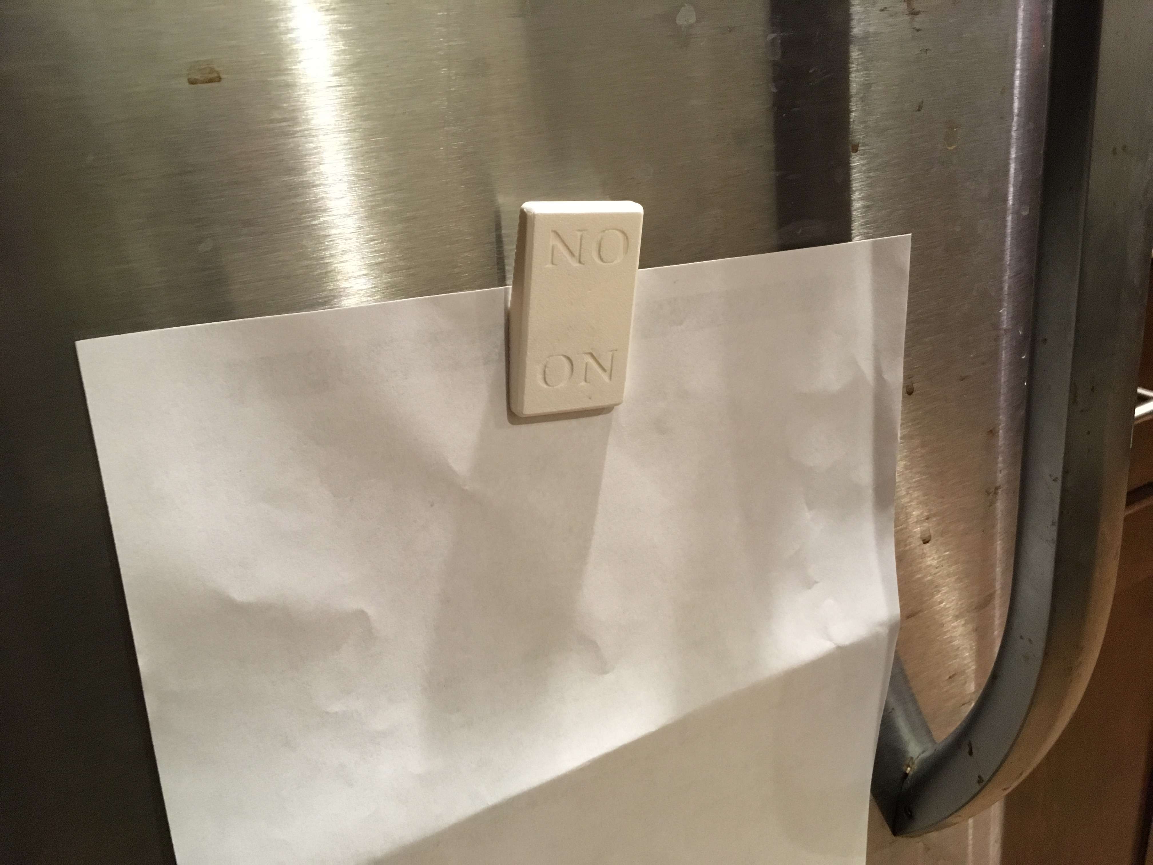 Magnet switch for fridge note: no glue by PhD3DP | Download free STL ...