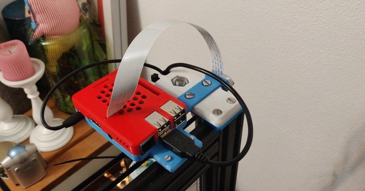 Raspberry Pi 3b and cam mount by Keon | Download free STL model ...