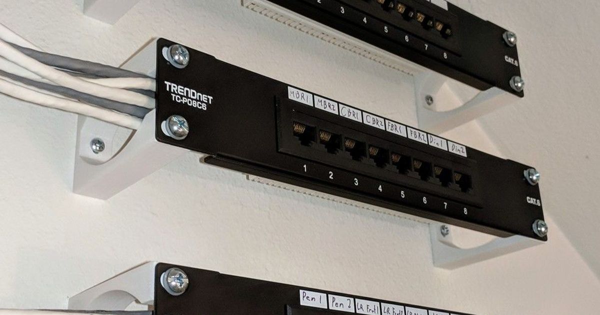 1U Wall Mount von M | Kostenloses STL-Modell herunterladen | Printables.com