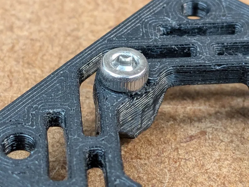 CORE One Z-Motor Mount with Heat Set Inserts by DET-Man | Download free ...