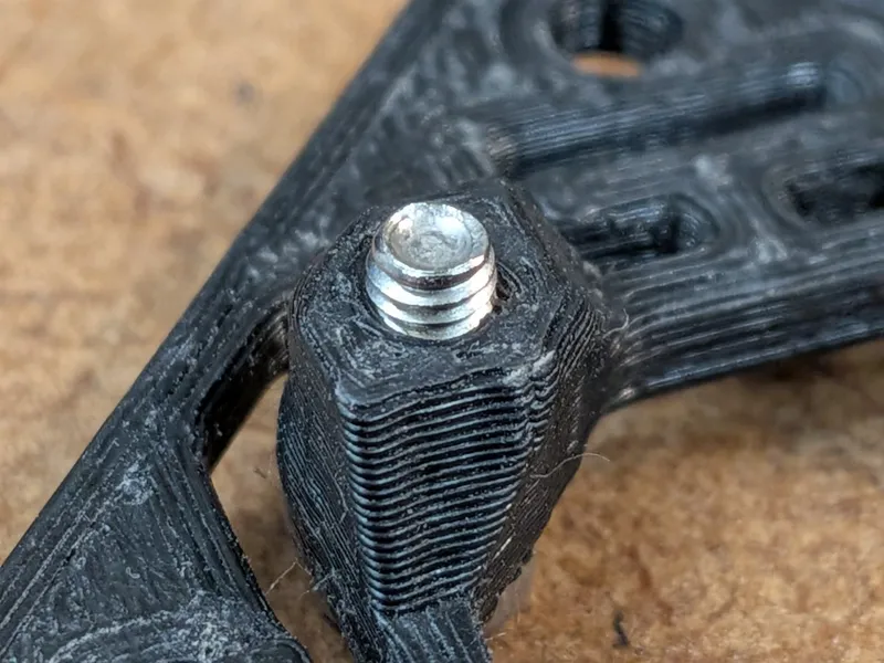 CORE One Z-Motor Mount with Heat Set Inserts by DET-Man | Download free ...