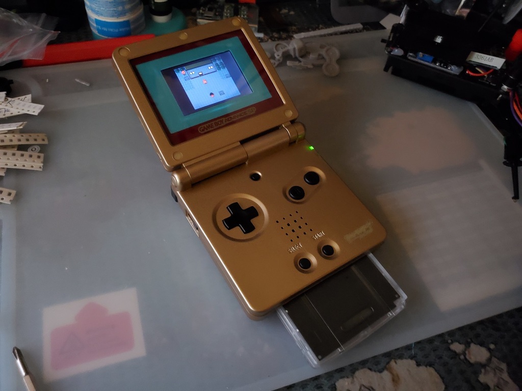 Game Boy Micro LCD Bezel For Game Boy Advance SP by makho | Download ...