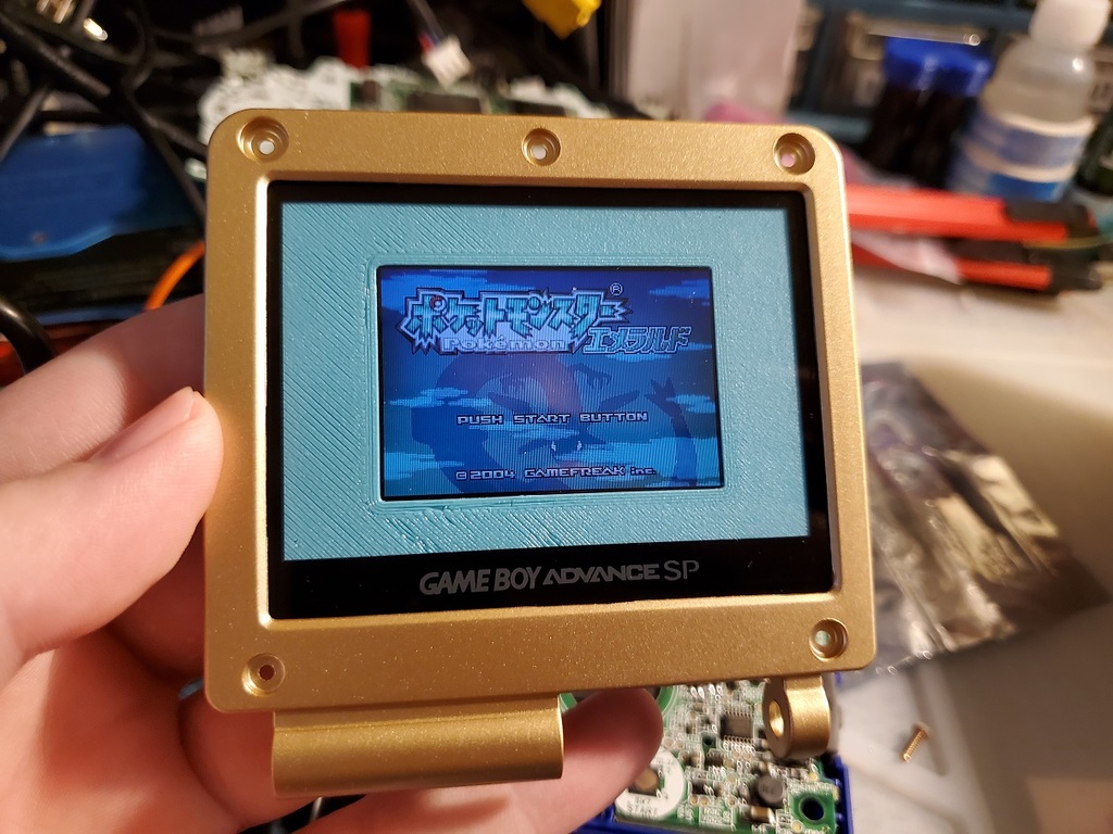Game Boy Micro LCD Bezel For Game Boy Advance SP by makho | Download ...