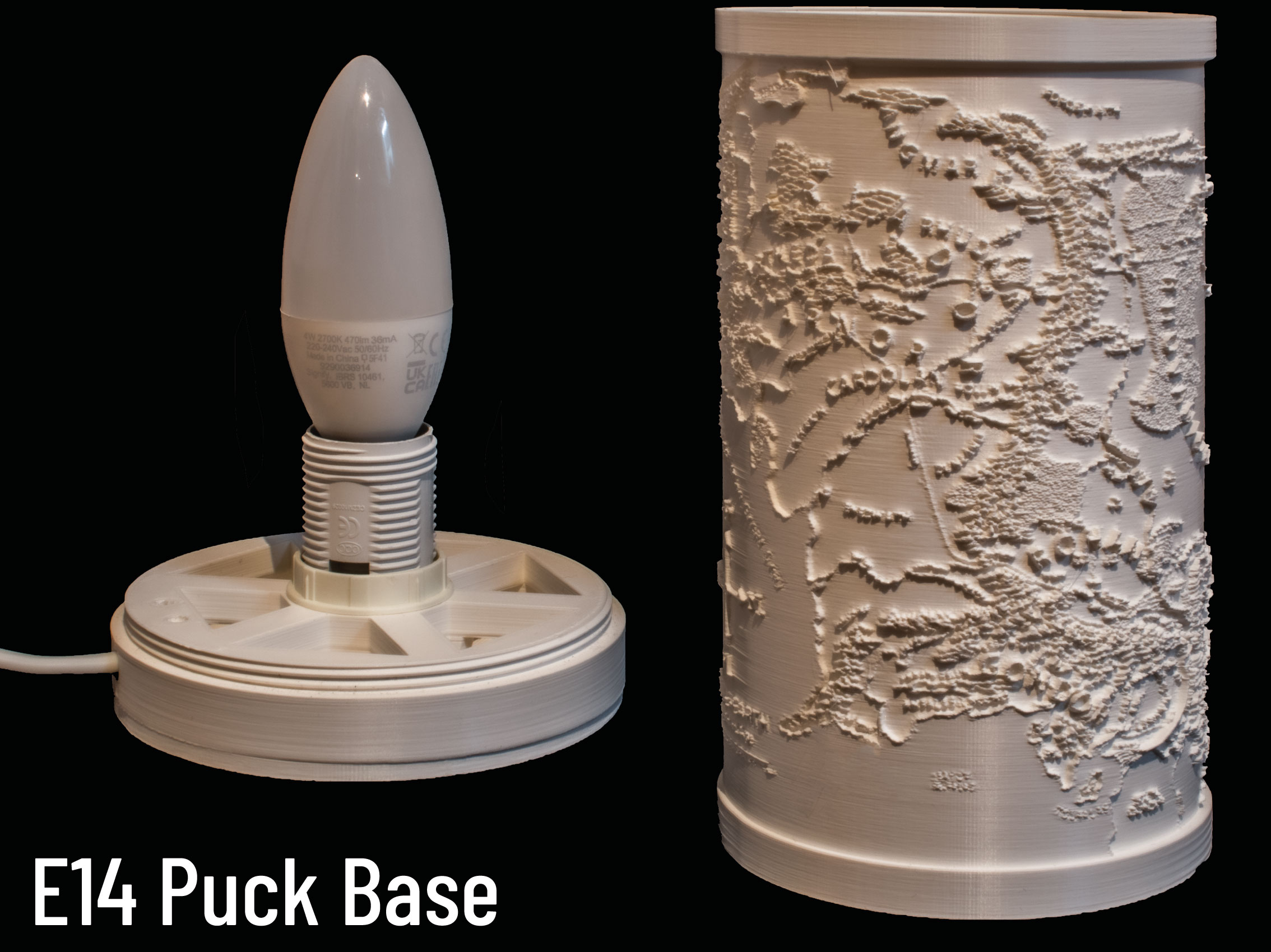 Natural Pattern Lithophane Lamps by FritzPeppone | Download free STL ...
