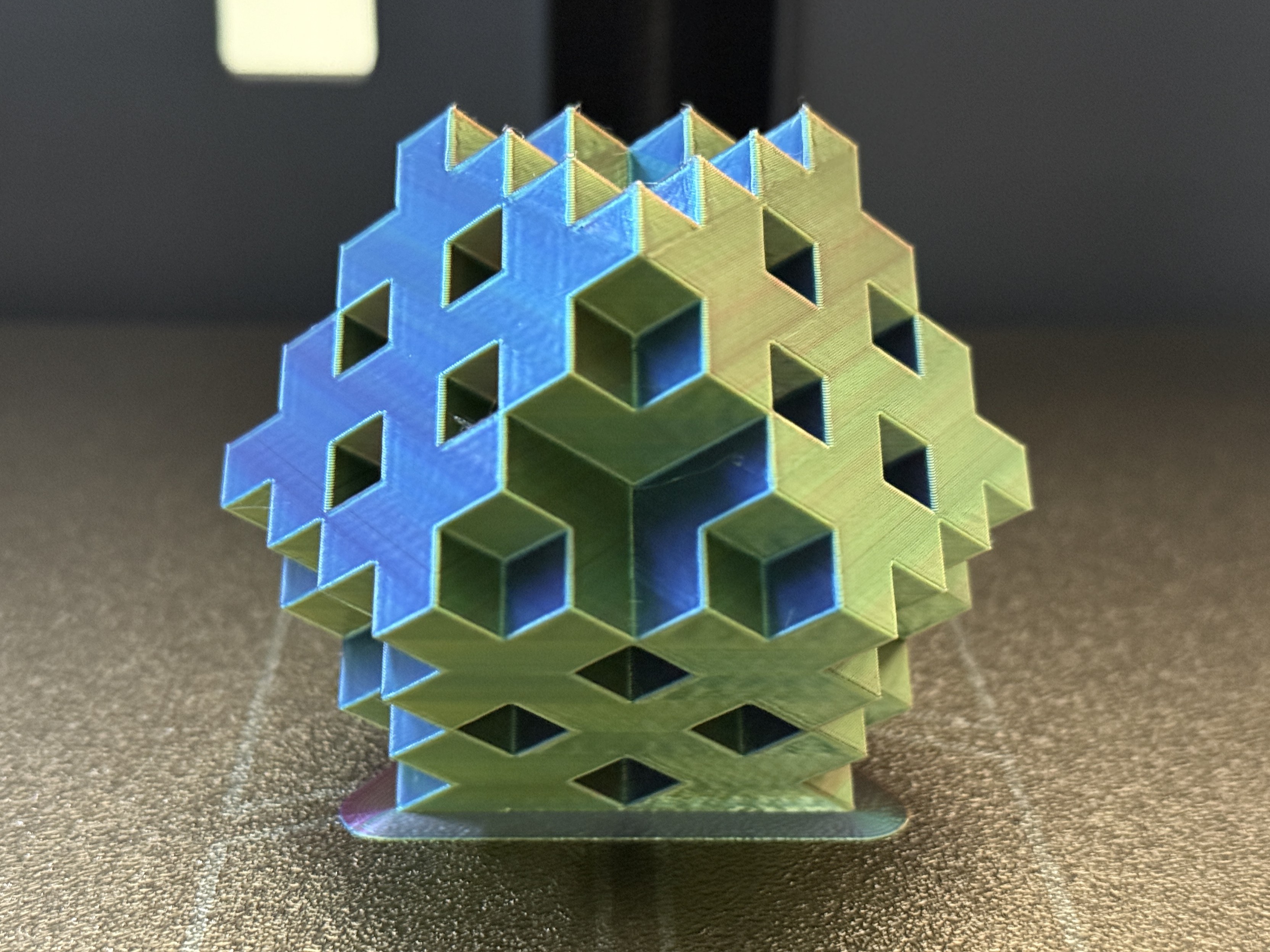 Recursive Cube Cross Fractal | Level 2 by Endless Design Lab 🌀 | Download free STL model ...