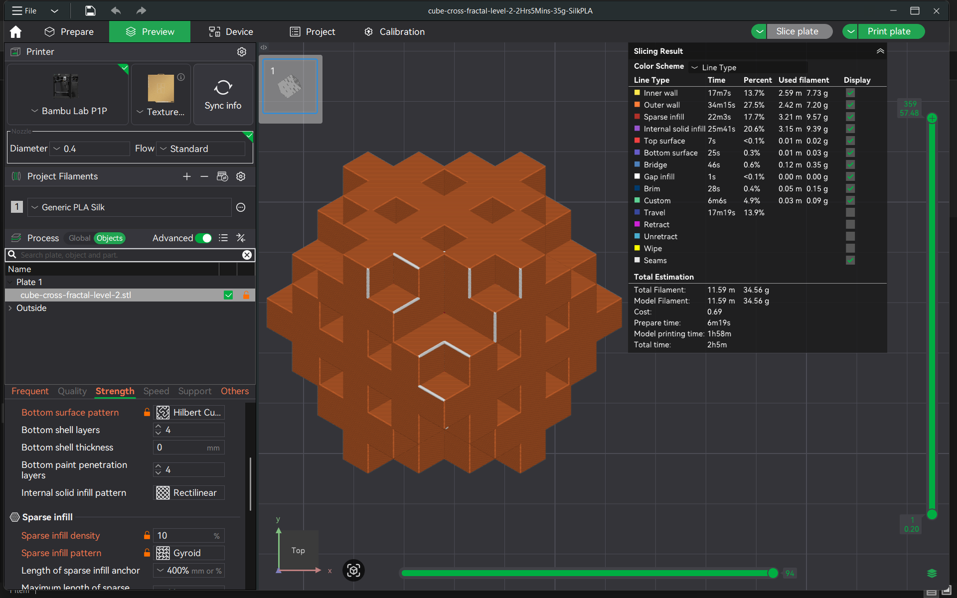 Recursive Cube Cross Fractal | Level 2 by Endless Design Lab 🌀 | Download free STL model ...