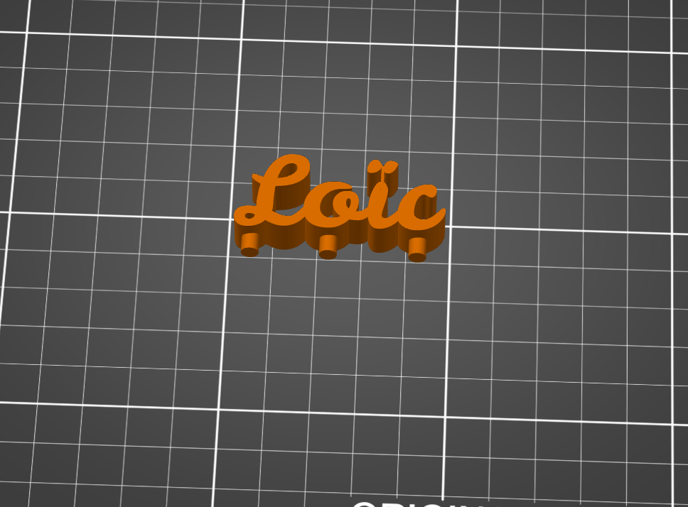 Loïc name Cake Topper por Heleplanchiste | Descargar modelo STL ...