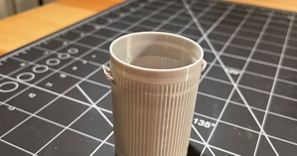 Tiny Trash Can by Fonlon | Download free STL model | Printables.com