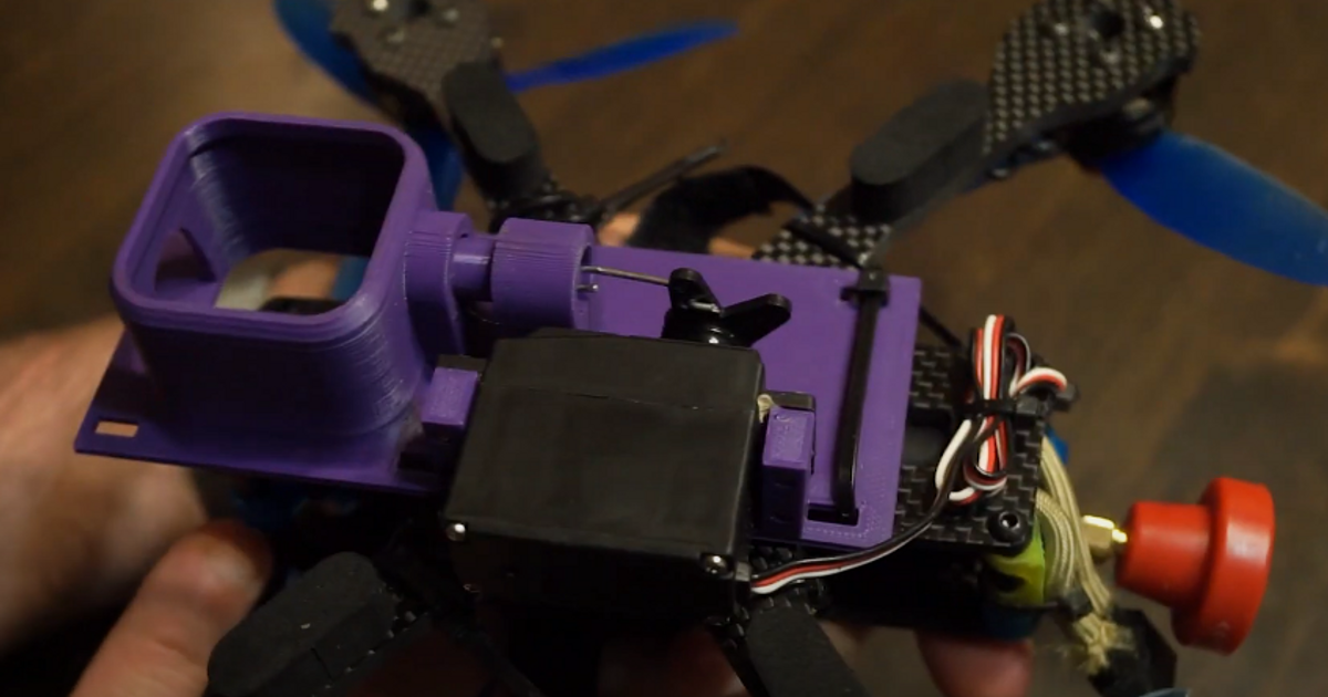 Servo drop release with gopro session mount by smitty | Download free ...