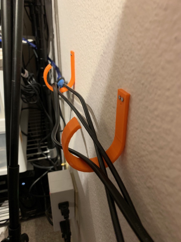 Cable management hook by fluffy | Download free STL model | Printables.com