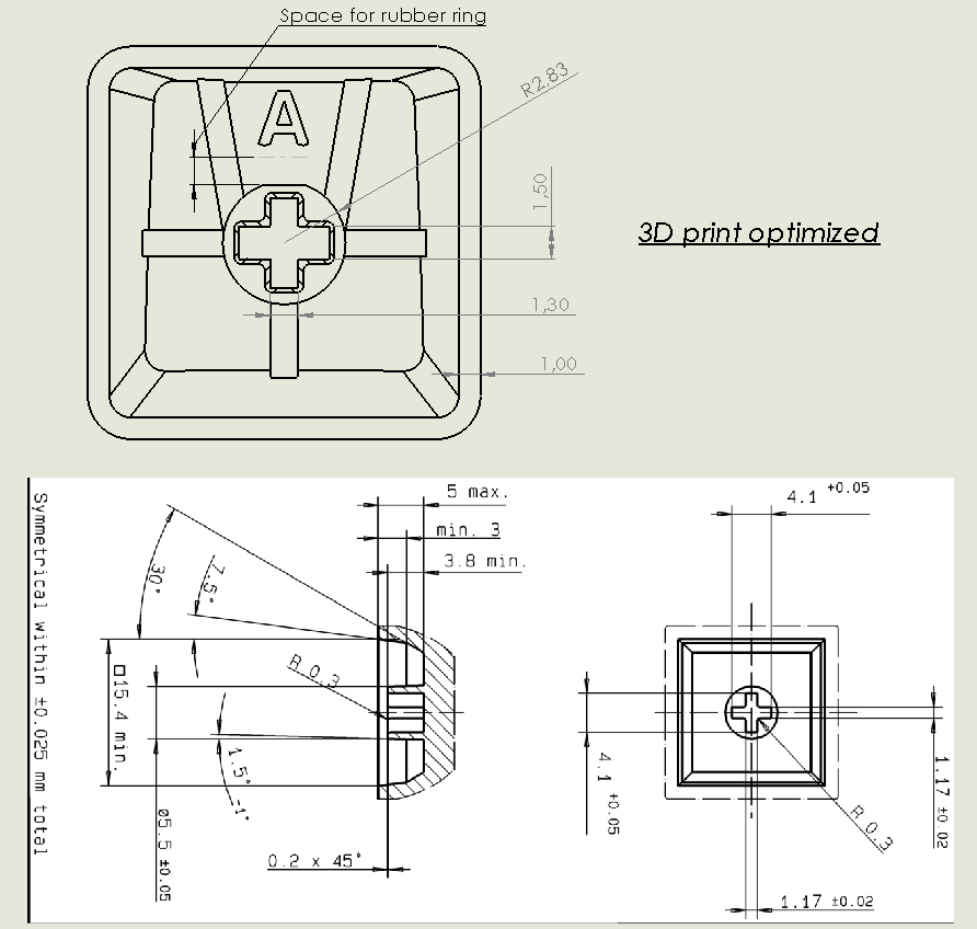 Cherry MX keycap by fixfell7 | Download free STL model | Printables.com