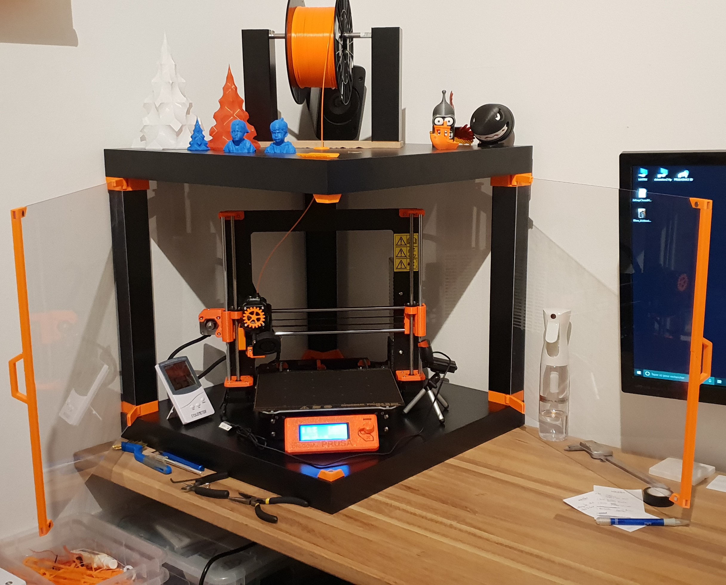 Prusa i3 MK3 Corner ENCLOSURE - Ikea LACK table par Inglord ...