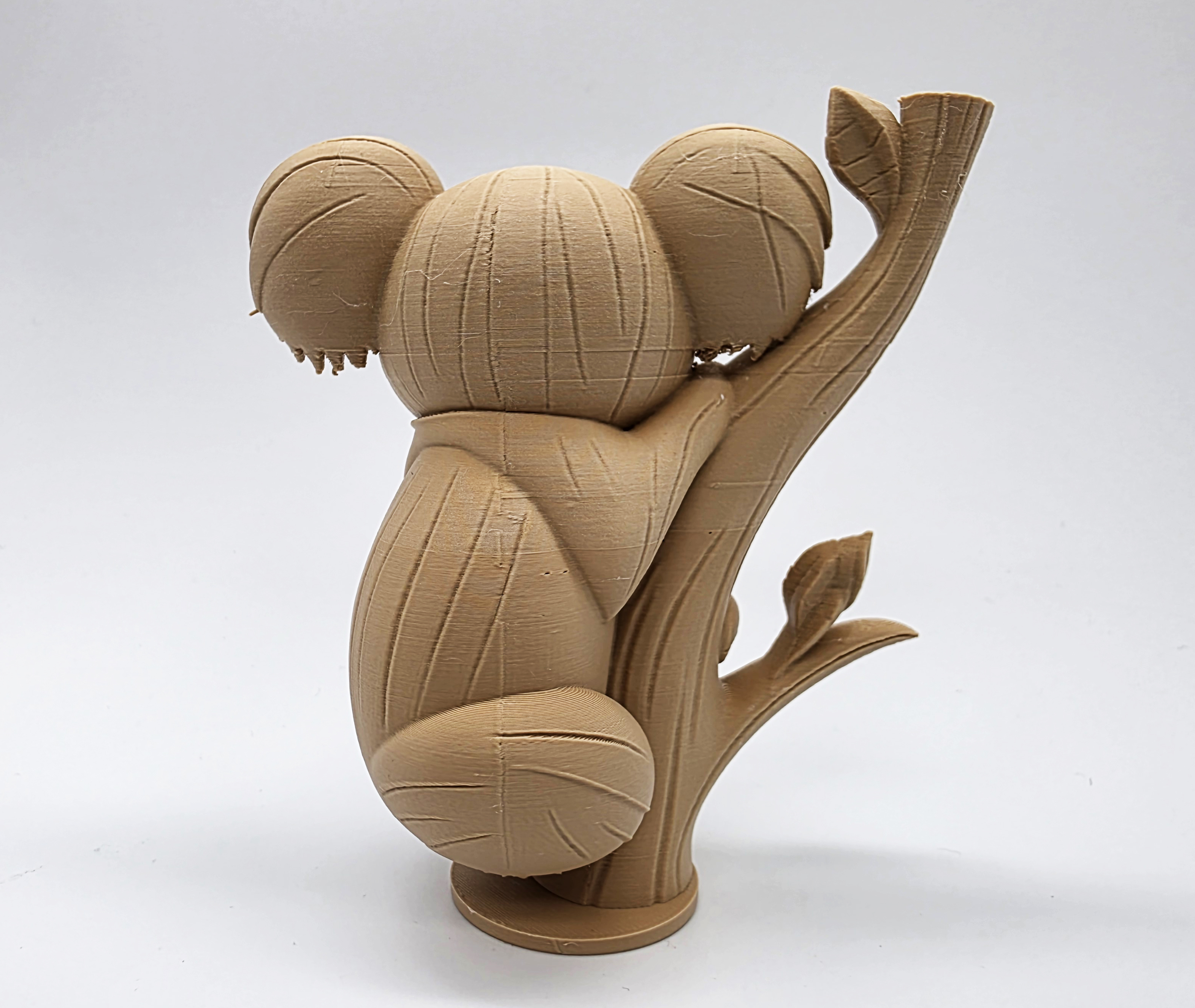 Wood Carved Koala on Tree by Triple G Workshop | Download free STL ...