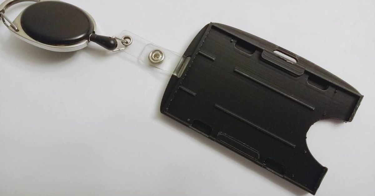 ID Badge Holder by theLogicGeek | Download free STL model | Printables.com