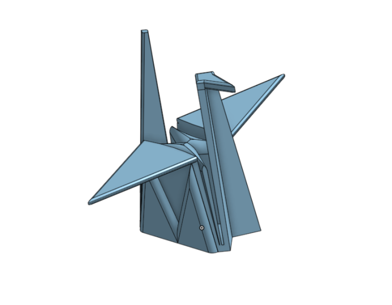 Paper Crane by Oreo Milkshake | Download free STL model | Printables.com