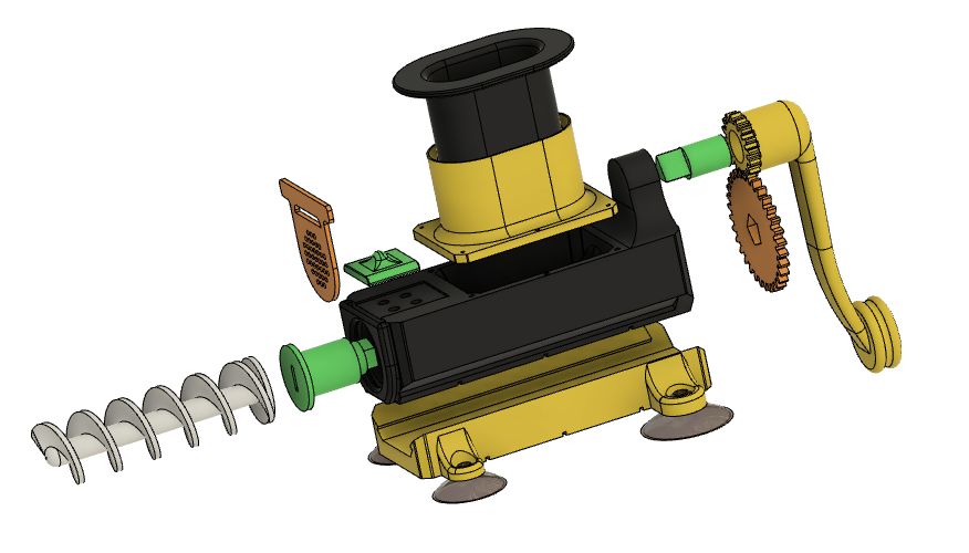 MegaExtruder - Auger based playdoh extruder by Krabenkonig | Download ...