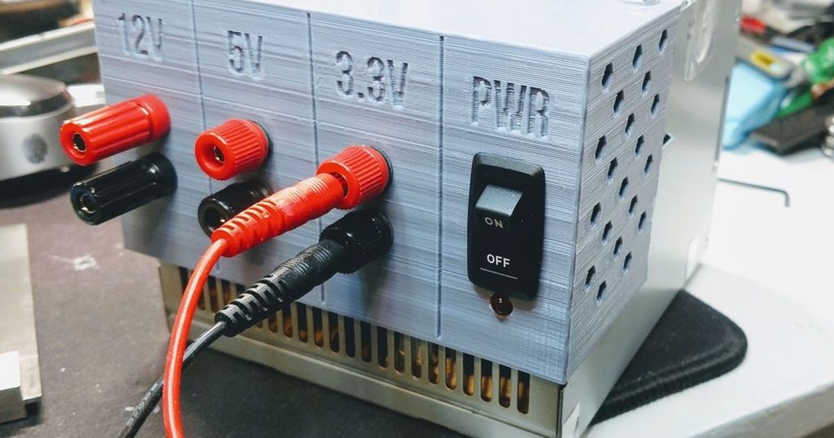 ATX to Benchtop Power Supply by elliotboney | Download free STL model ...