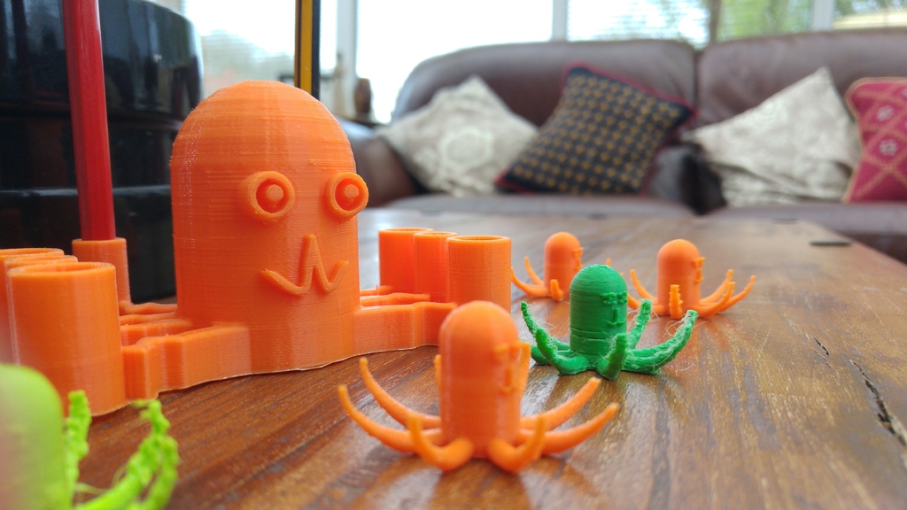 Cute Octopus Pencil Topper by harry48225 | Download free STL model ...