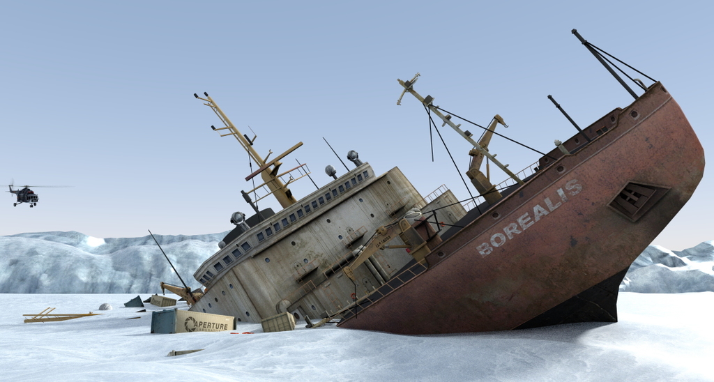 HL2 The Borealis (Aperture's Healy-class Icebreaker) by MoffKalast ...