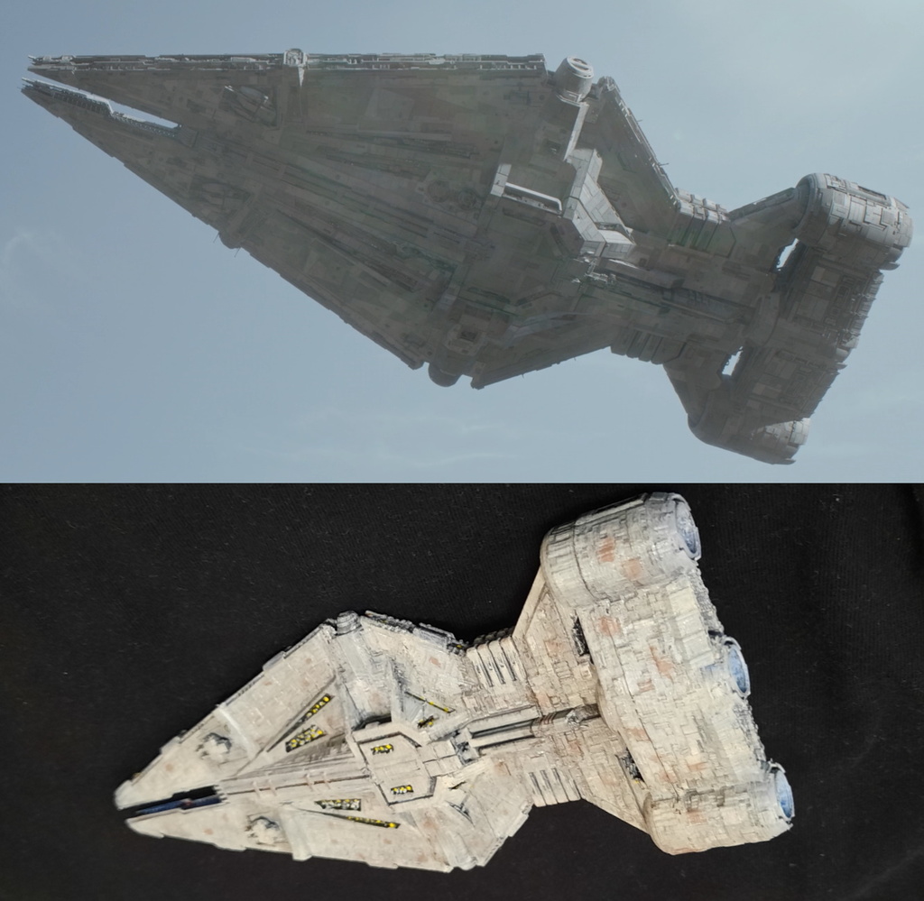 SW Arquitens Light Cruiser Mandalorian Edition 1:2000 Scale by ...