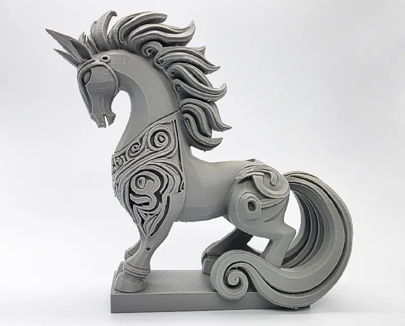 Carved Sleipnir Statue by Triple G Workshop | Download free STL model ...