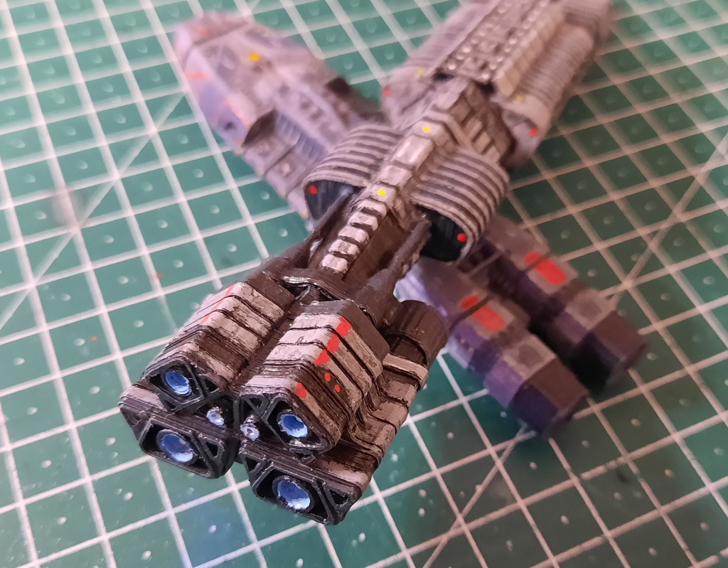 BSG Heracles Gunship 1:9000 Scale by MoffKalast | Download free STL ...